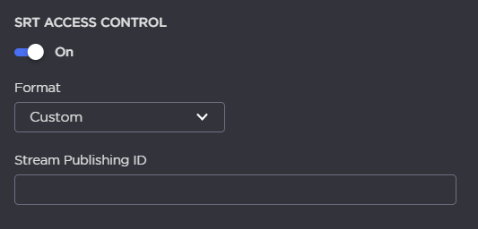Configuring SRT Access Control