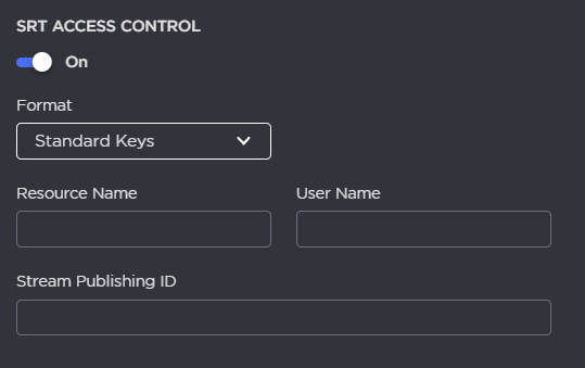 Configuring SRT Access Control