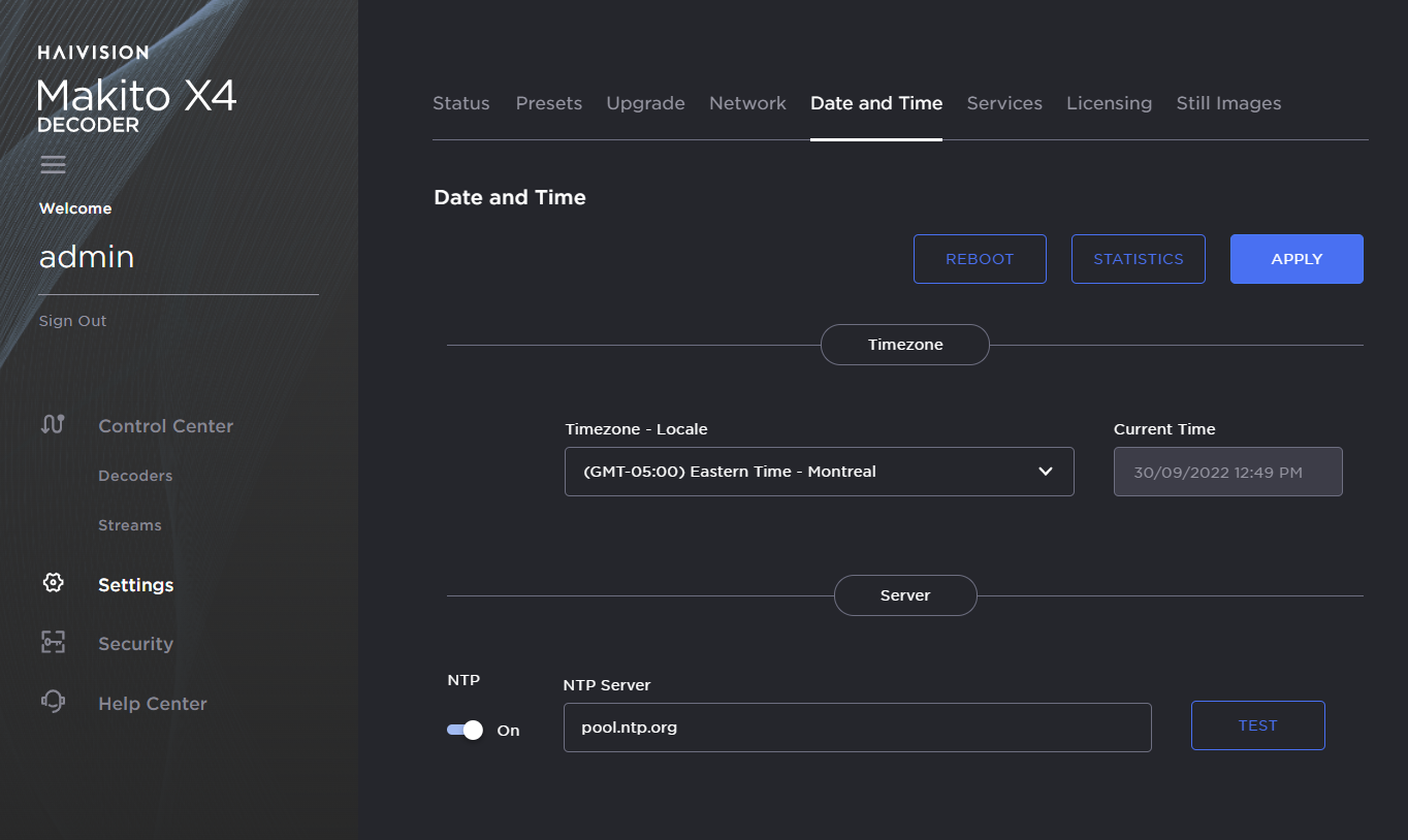 Configuring Date and Time