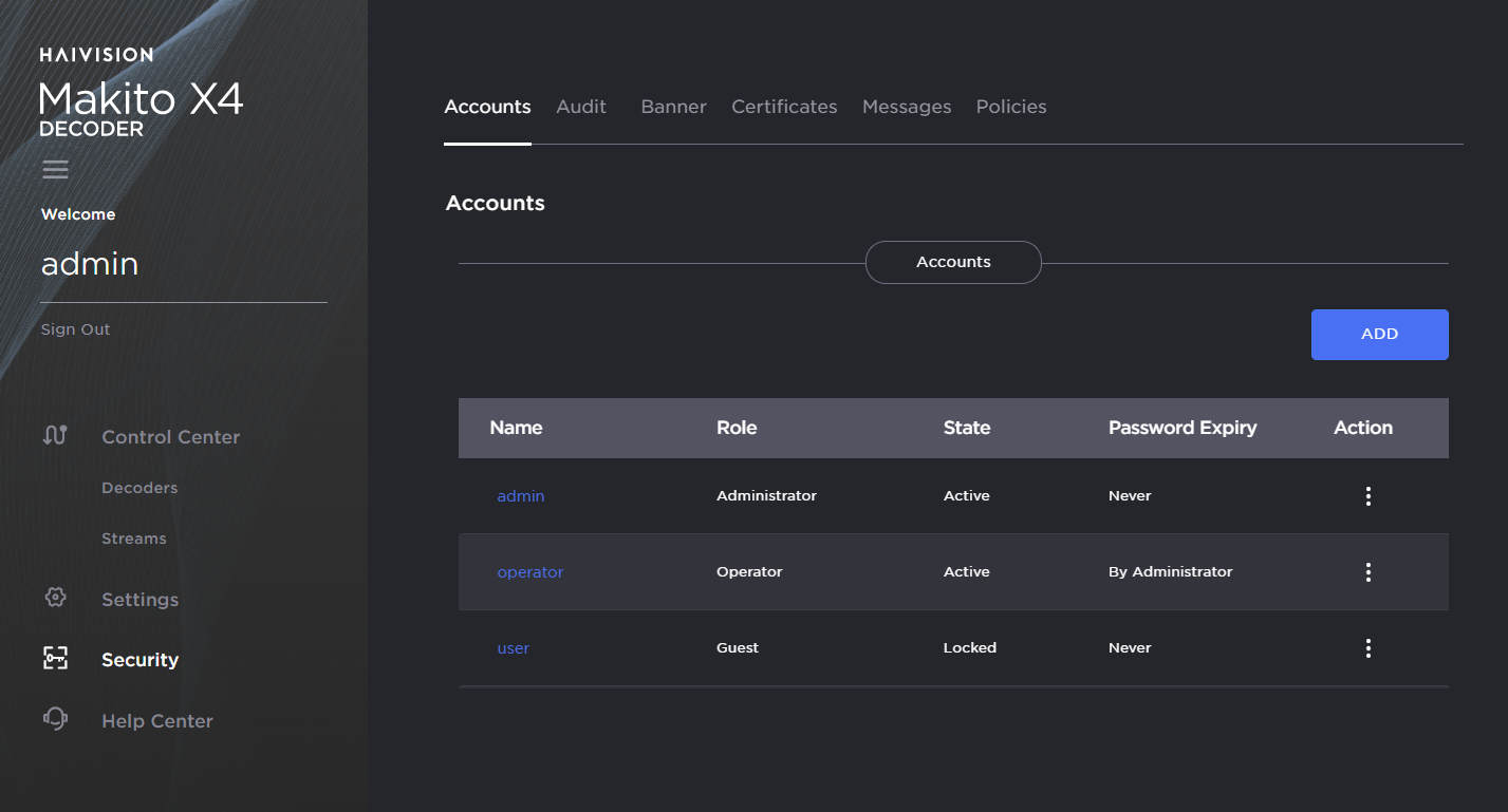 Managing User Accounts