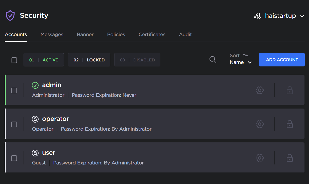 Managing User Accounts