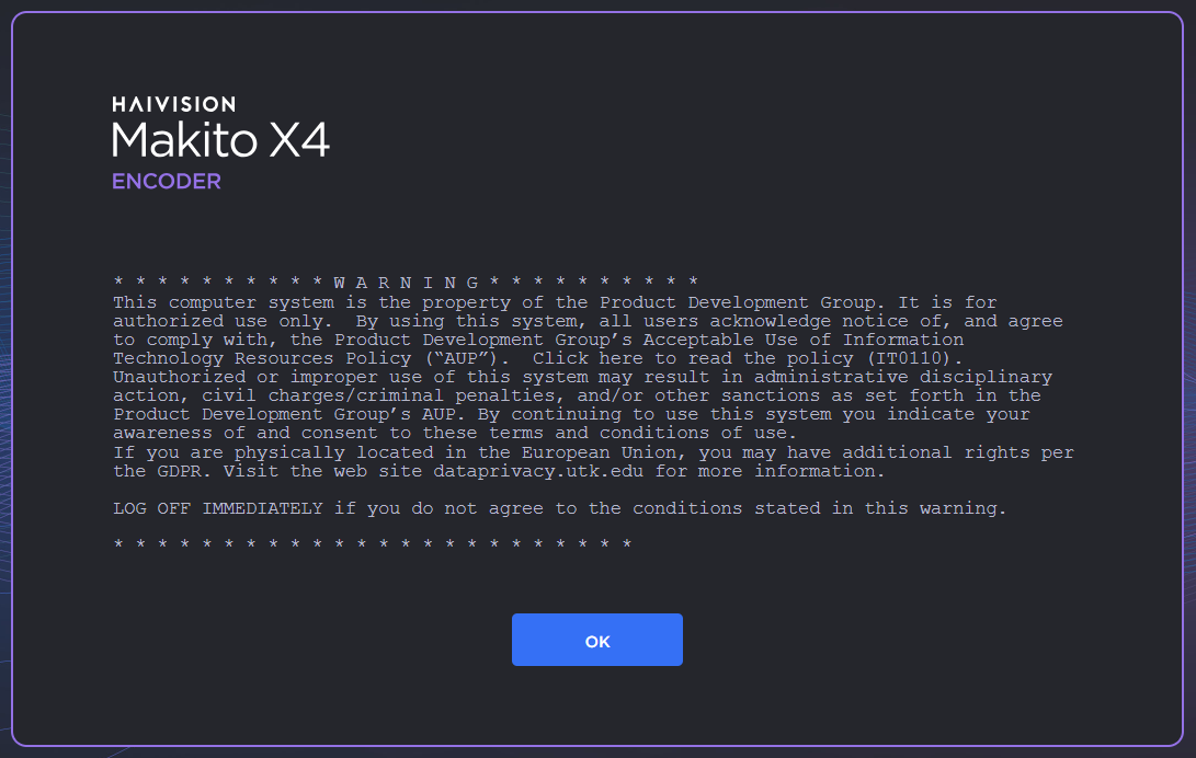 Signing In to the Web Interface