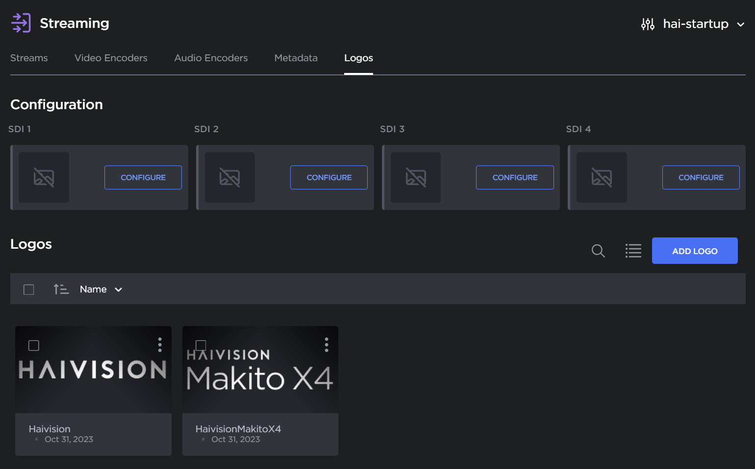 Configuring Logo Overlays