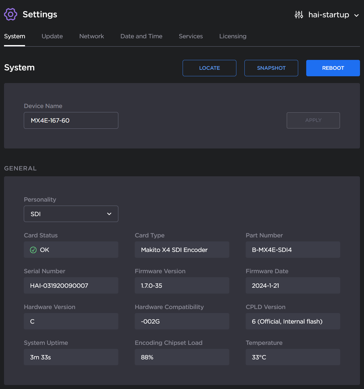 Managing System Status Information