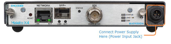 Power up the Single Channel Encoder
