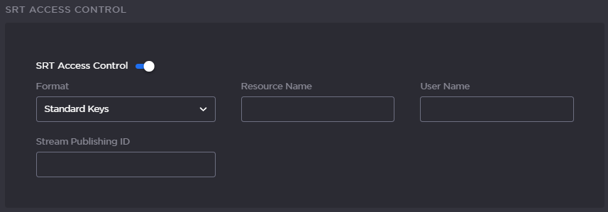 Configuring SRT Access Control