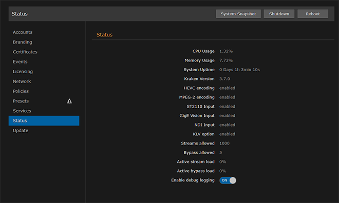 Monitoring the System Status