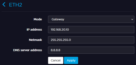 Configuring an Ethernet Interface