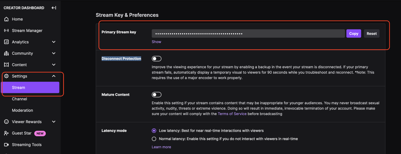 Streaming to Twitch.Tv