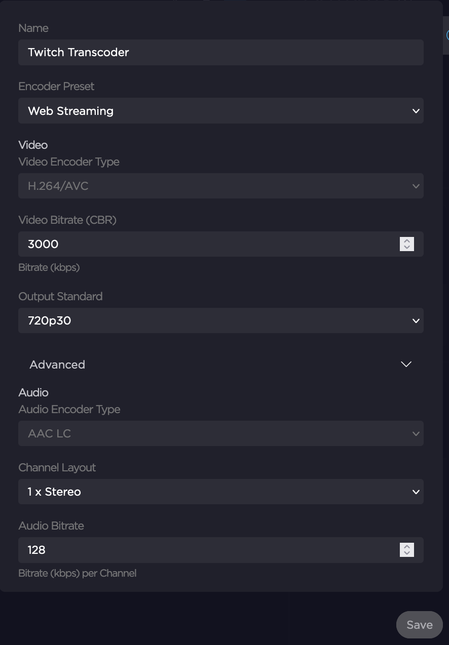 Streaming to Twitch.Tv
