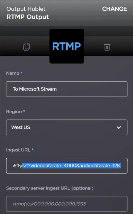 RTMP Route Examples
