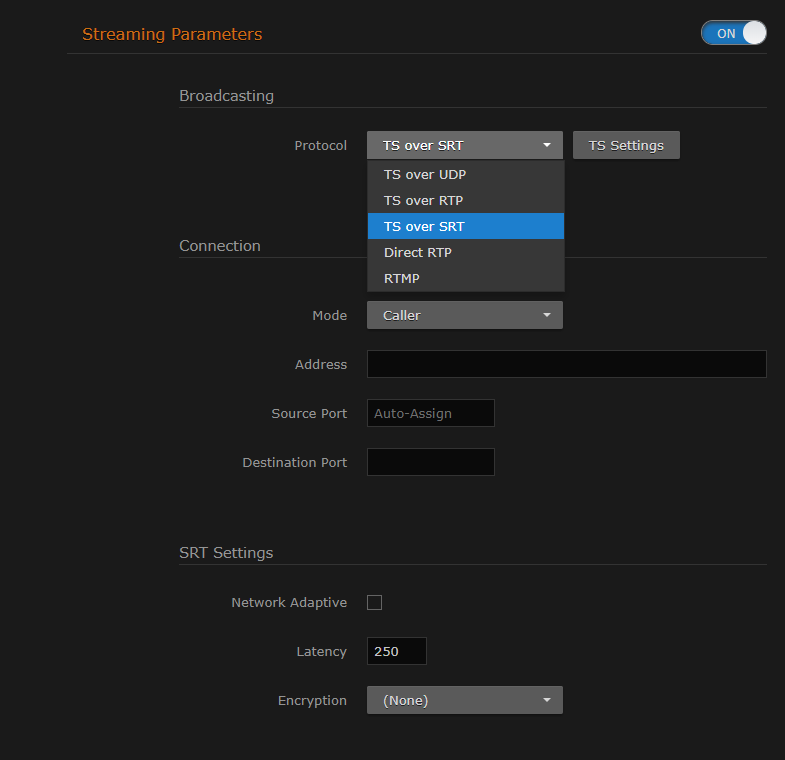 Configuring Secure Reliable Transport (SRT)