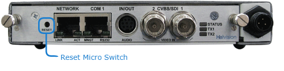 Resetting the Encoder