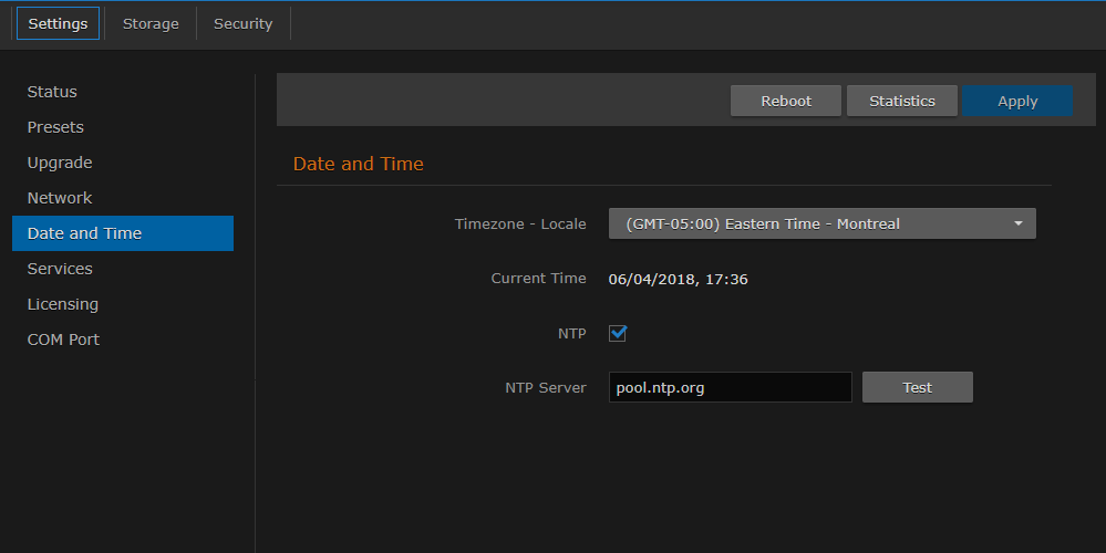Configuring Date and Time