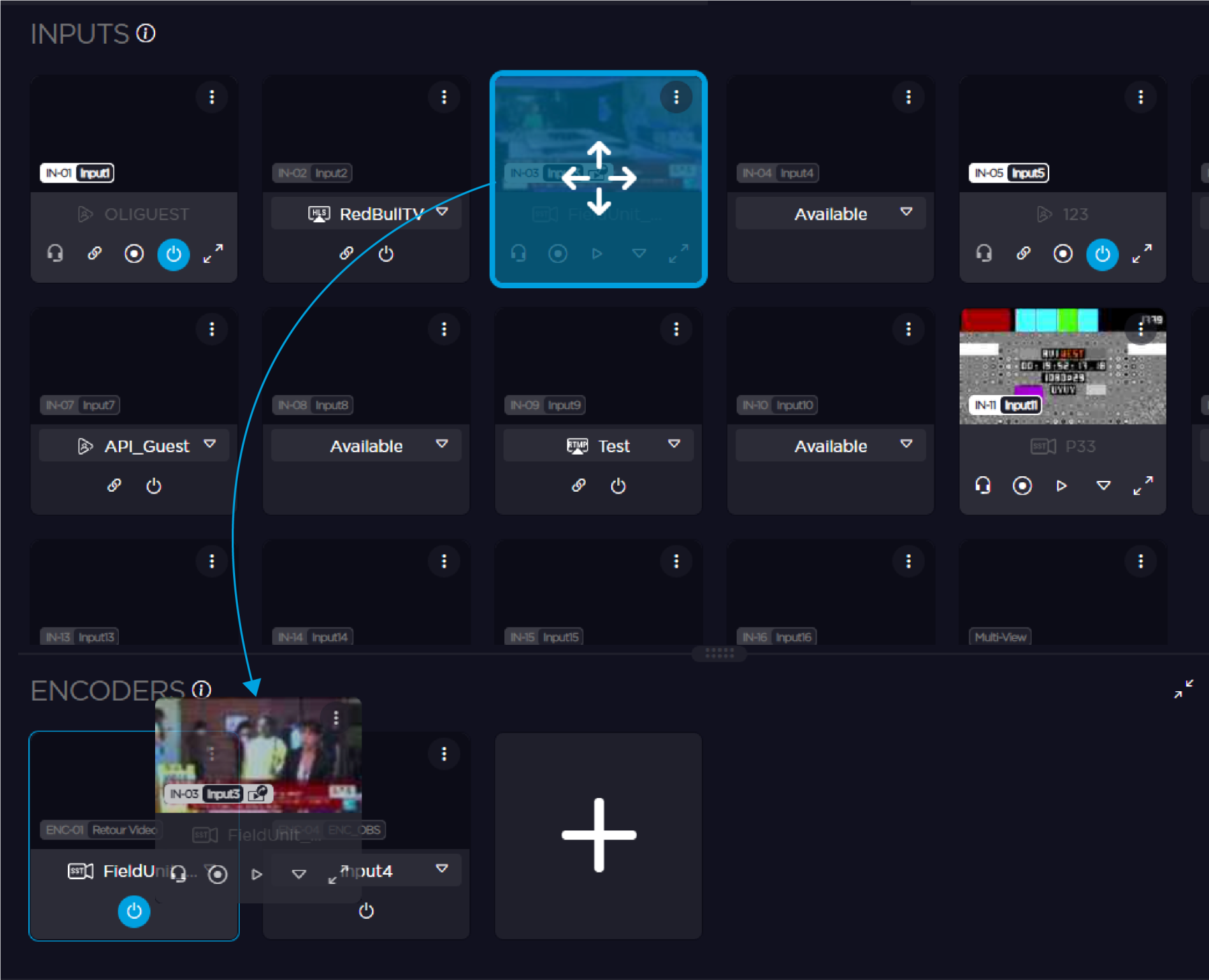 Creating a Video Return Using an Encoder