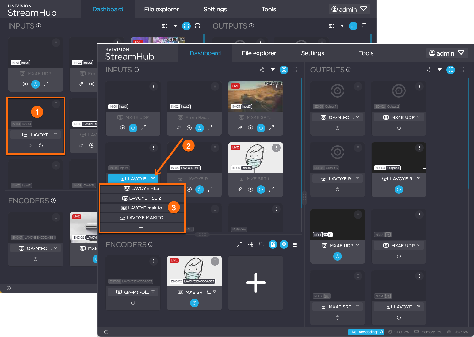 Assigning an IP Input Profile to an Input