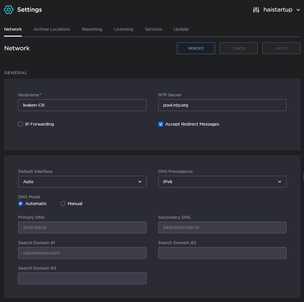 Configuring Network Settings
