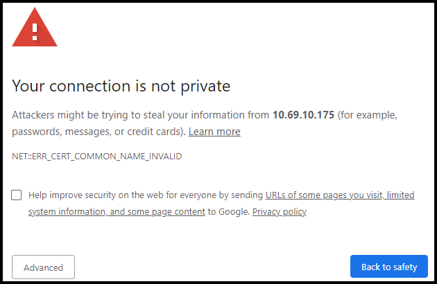 Signing into the Web Interface