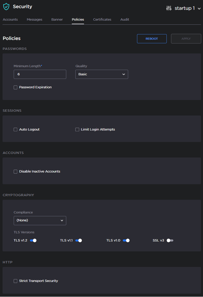 Managing Security Policies