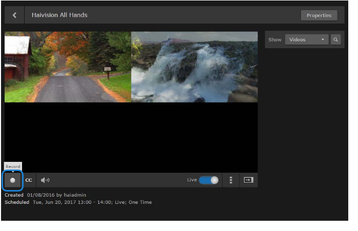 Recording a Session (Manually)
