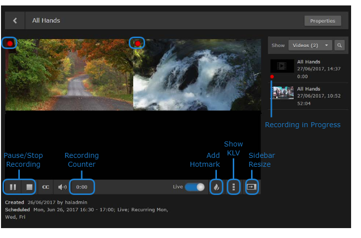 Recording a Session (Manually)