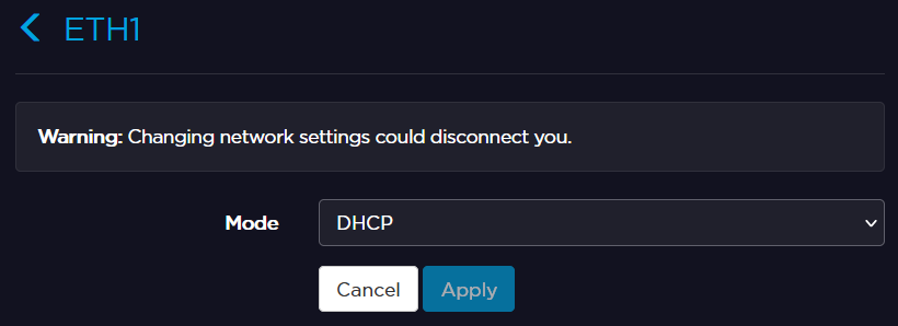Configuring an Ethernet Interface