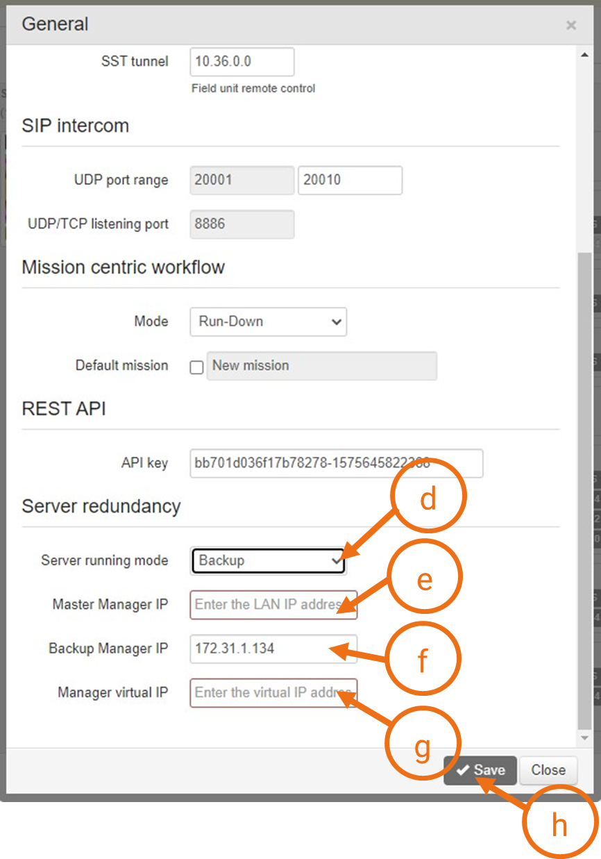 Configuring redundancy