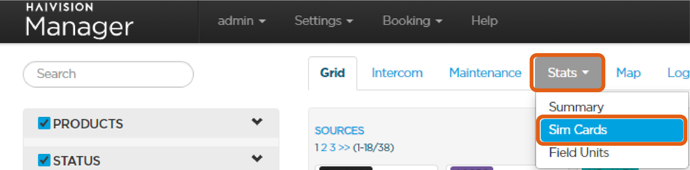 Setting the Data Amount on a SIM Card