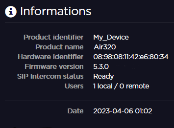 Getting the Unit Information