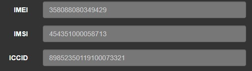 Getting IMEI, IMSI, and ICCID Numbers