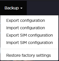 Exporting the Unit Configuration