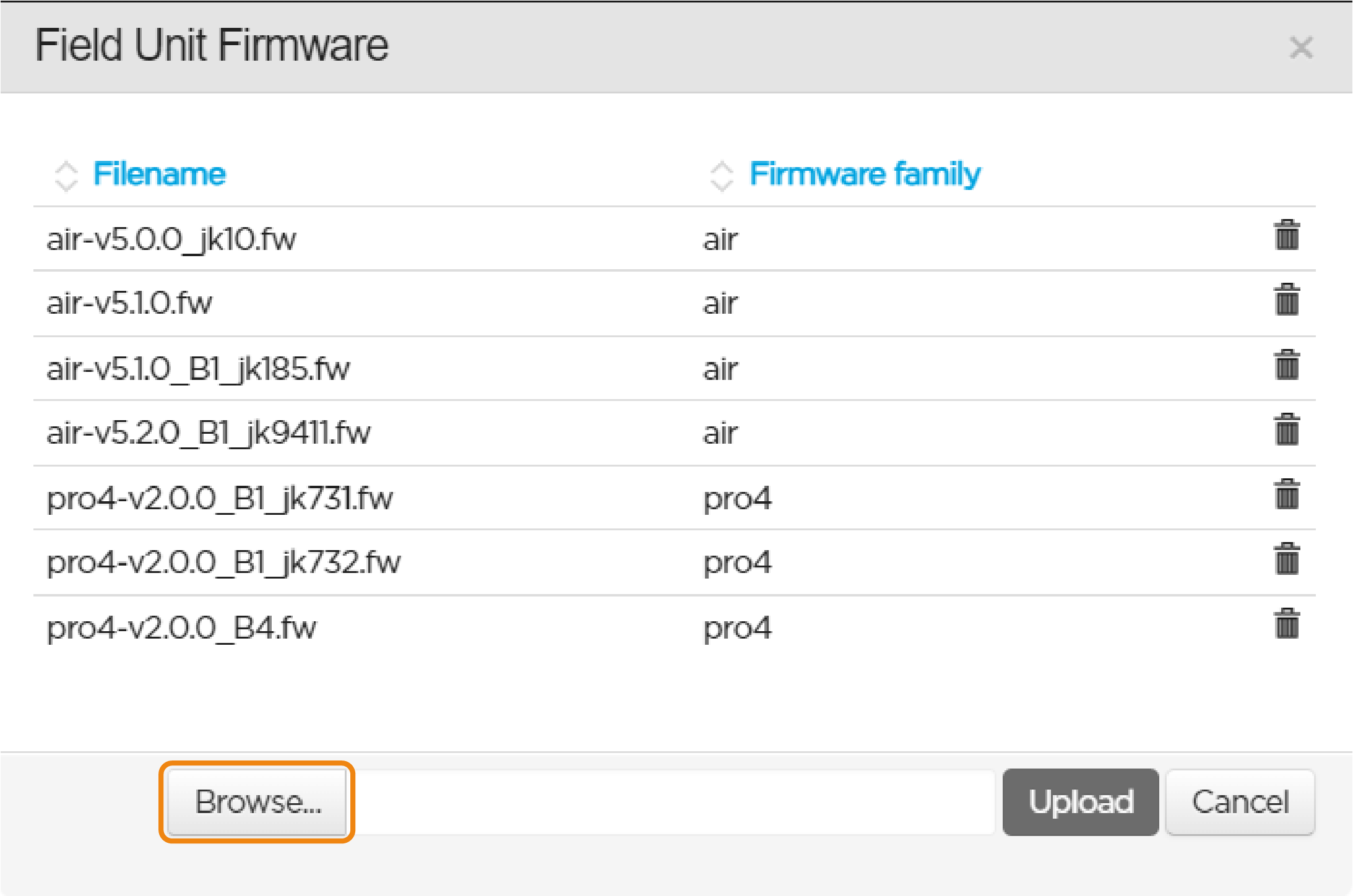Updating Field Units’ Firmware