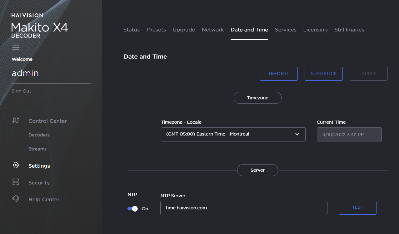 Step 1: Configure NTP Settings