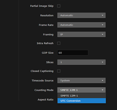 Step 2: Configure Encoder Settings
