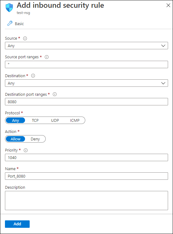Modifying Network Security Rules